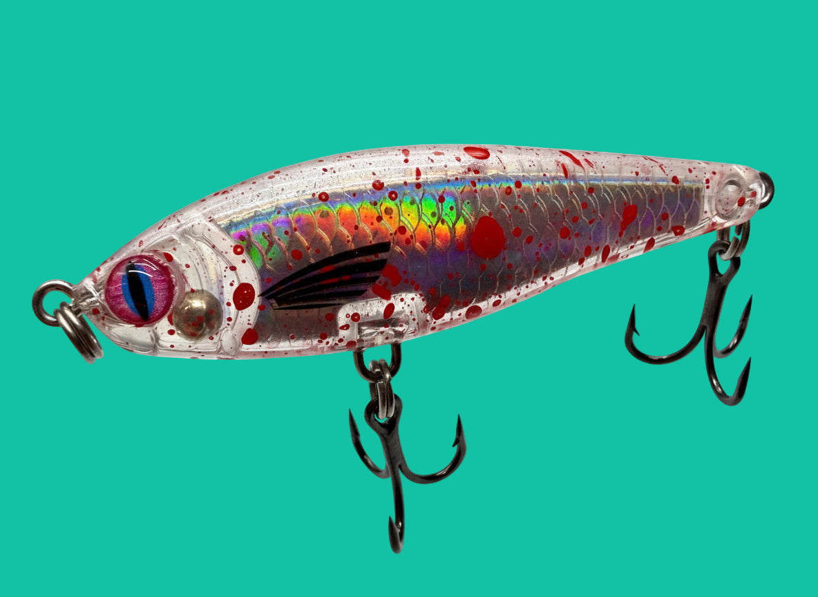 Splatter blood 3inch Twitch bait – Skinny Water Lures LLC